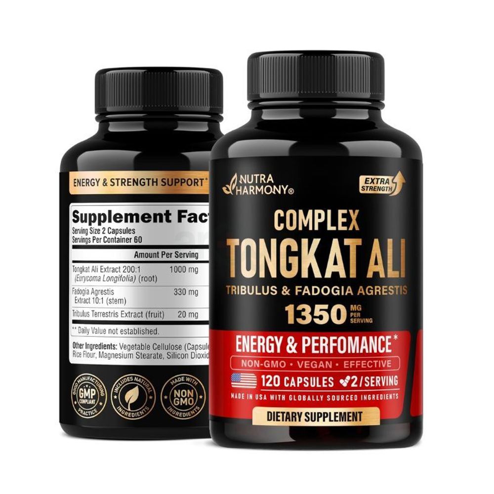 Nutra Harmony Complex Tongkat Ali with Tribulus & Fadogia Agrestis ...