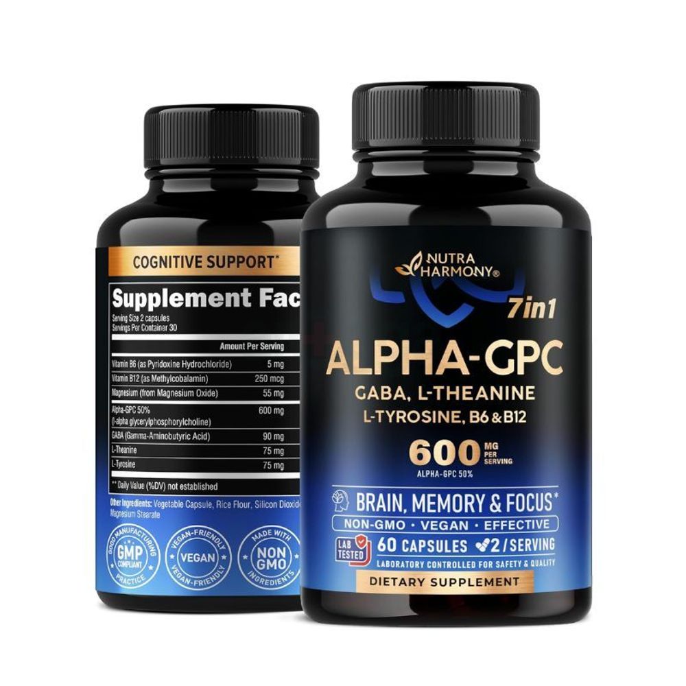 Nutra Harmony Alpha-GPC - 600mg Alpha-GPC 50% - 60 Capsules price in ...