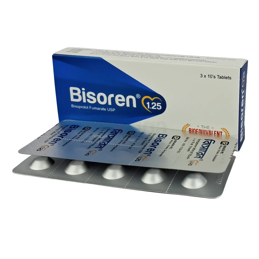 Bisoren 1.25 1.25mg tablet - Arogga Online Pharmacy