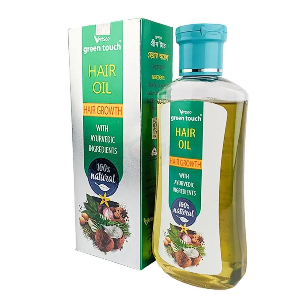Fresco Green Touch Ayurvedic Hair Oil for Hair Growth – 100% Natural ...