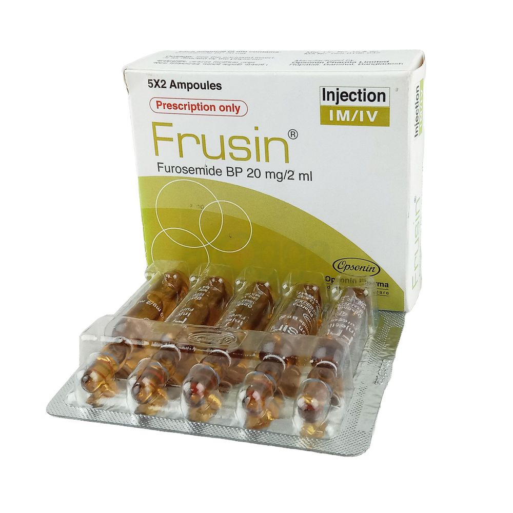 Frusin 20mg/2ml Injection - Arogga Online Pharmacy