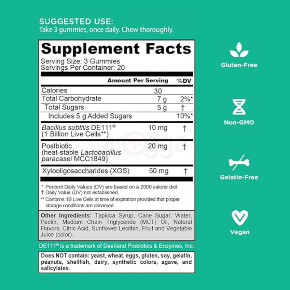 Goli Nutritional Supplement, Pre+Post+Probiotics Gummy - 60 Count ...