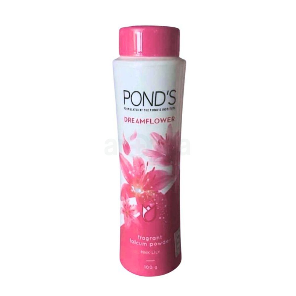 Pond's Dreamflower Fragrant Talcum Powder - Pink Lily 100g - Arogga ...