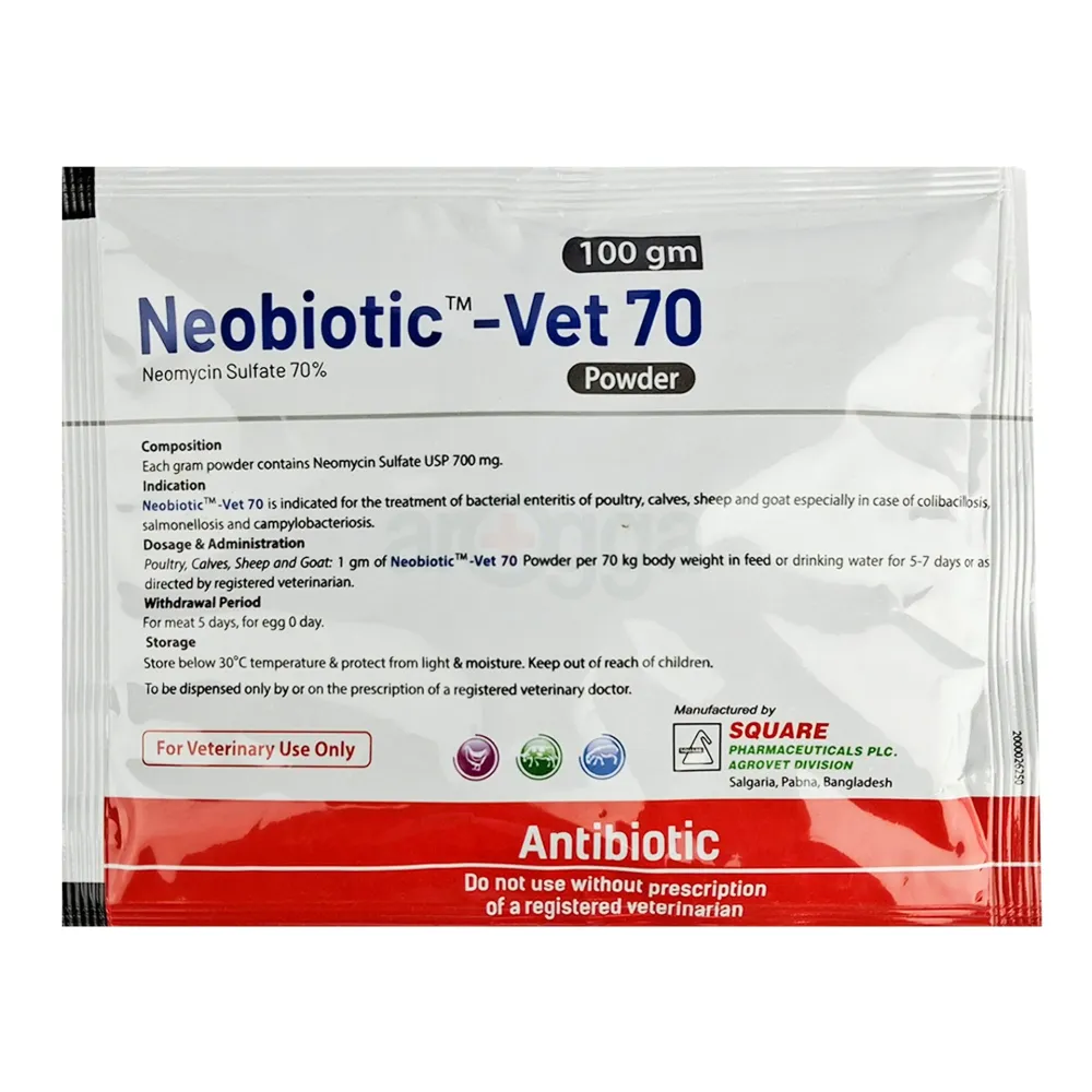 Neobiotic-Vet 70 Powder - Arogga Online Pharmacy