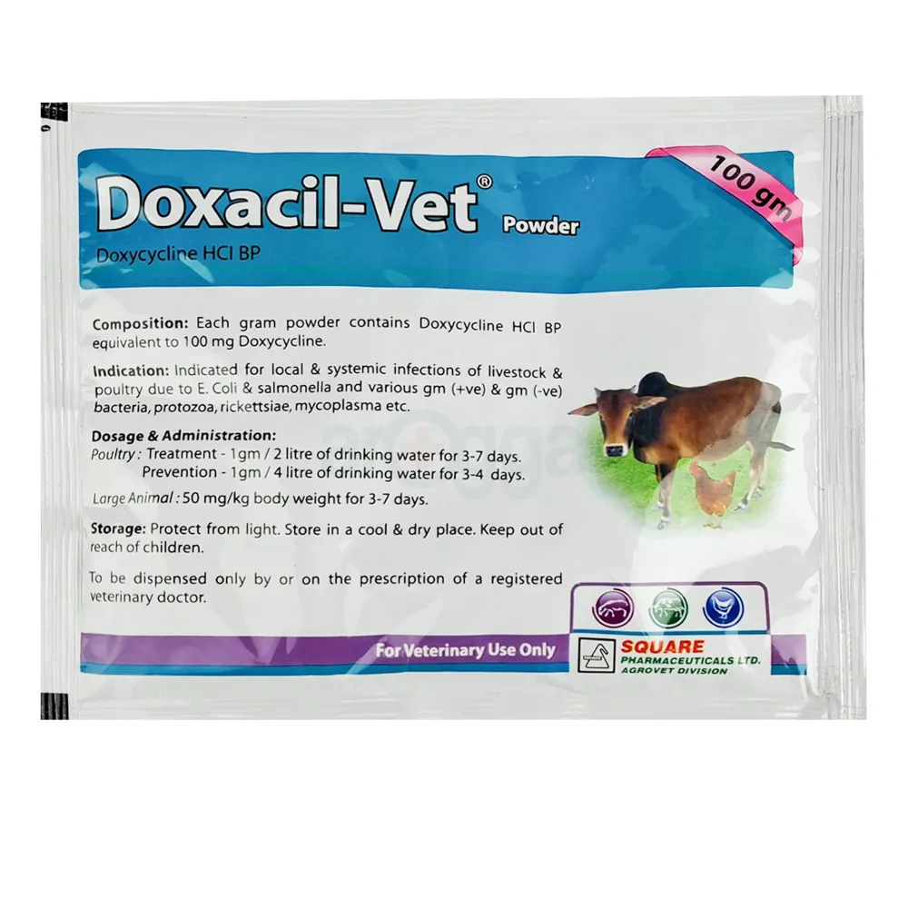 Doxacil-Vet Powder 100gm price in Bangladesh | Arogga