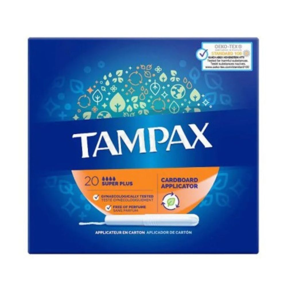 Tampax Cardboard Super Plus Applicator Tampons 20's Pack price in ...
