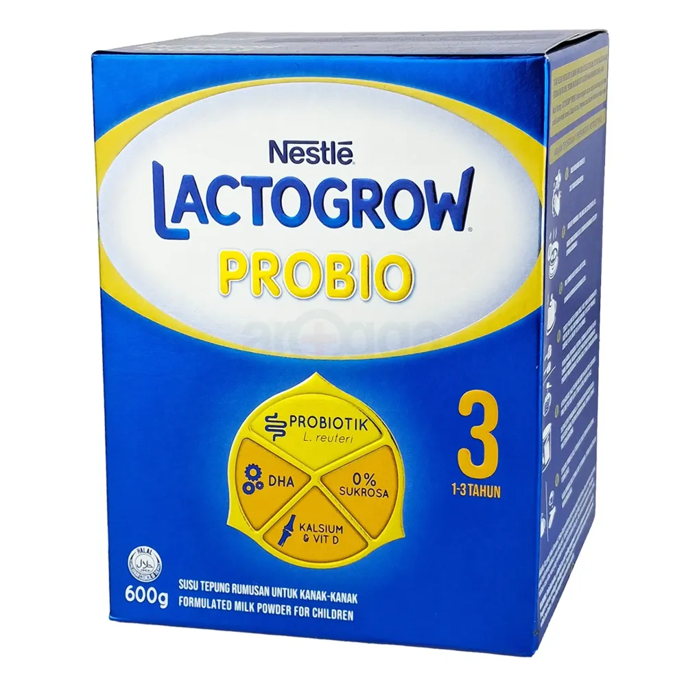 Nestle Lactogrow 3 Probio Formula Milk Powder (1-3Years) - 600g ...