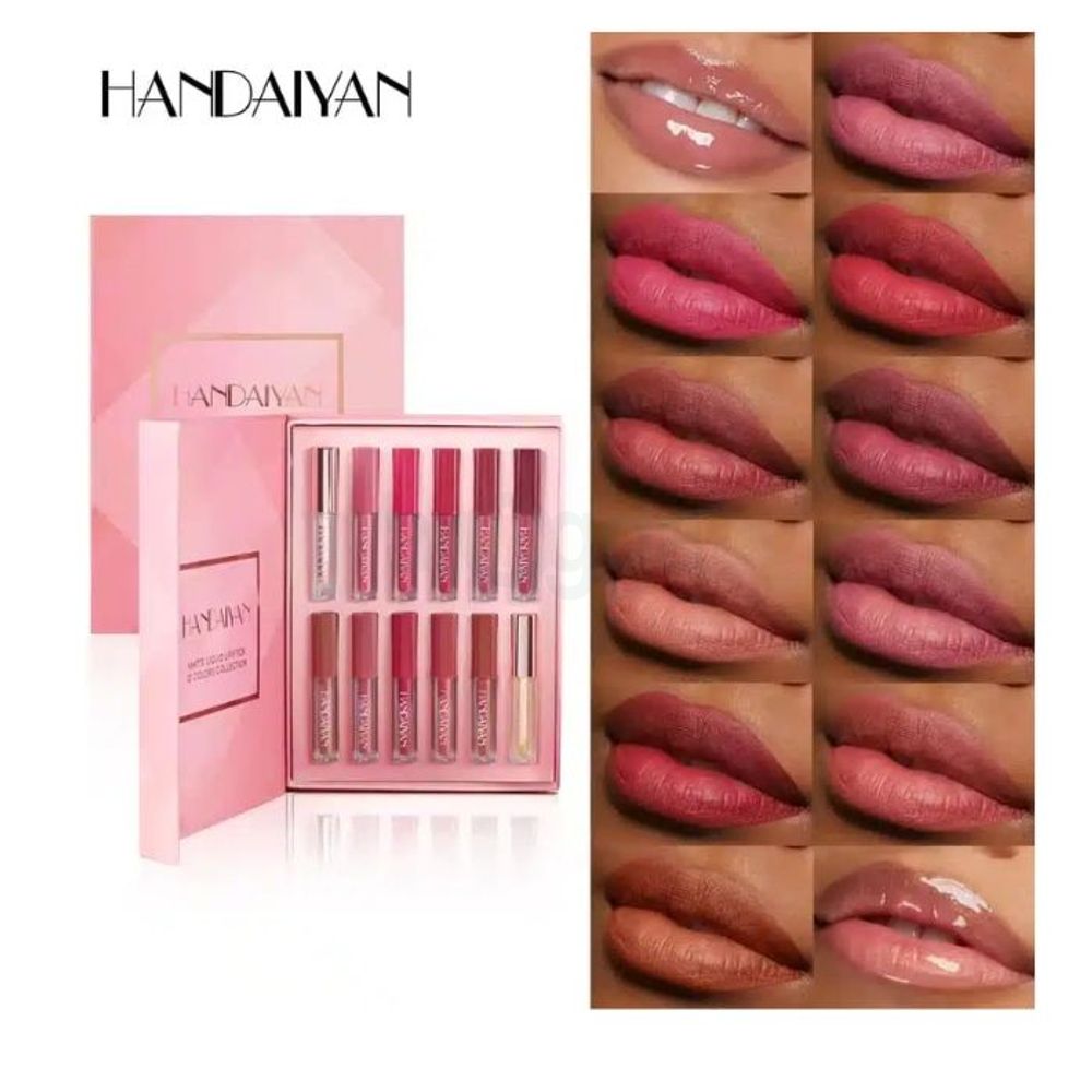 Handaiyan Matte Liquid Lipstick Set - 12 Colors Collection price in ...