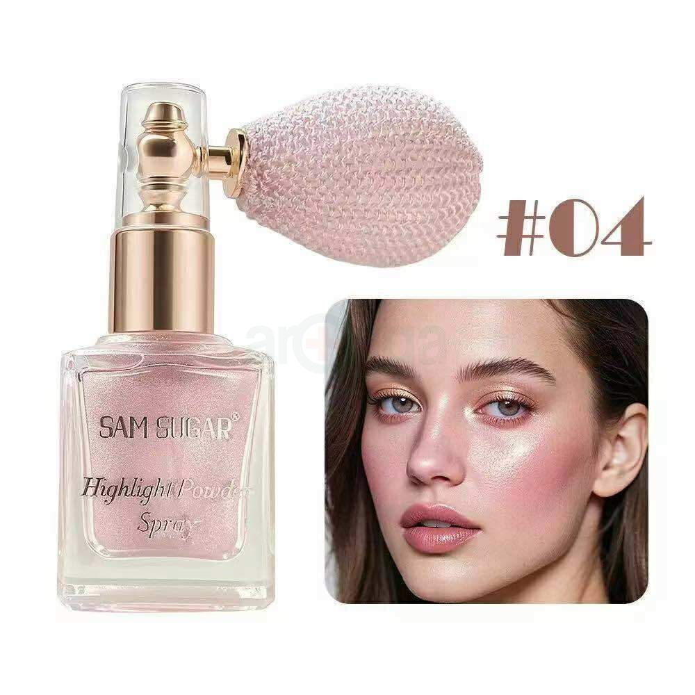 Sam Sugar Highlight Powder Spray Pink Shade 04 - Arogga Beauty Store