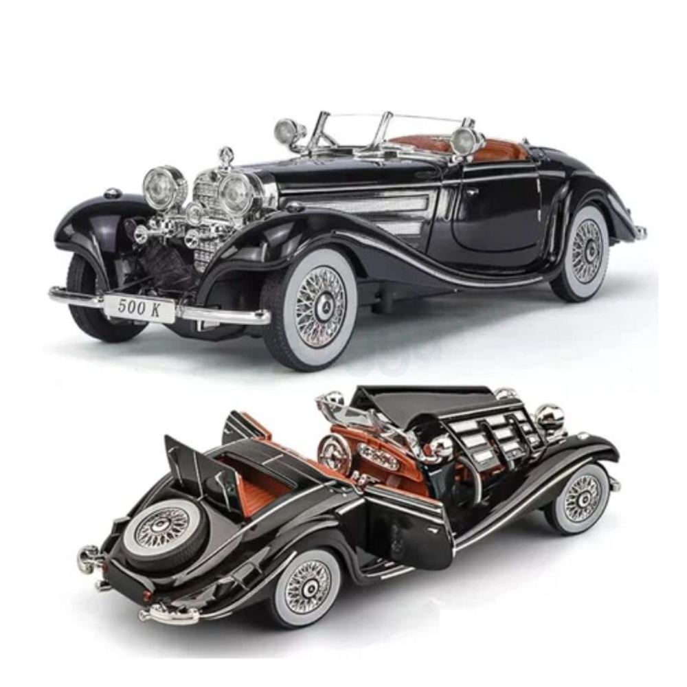 1:24 Jinlifang 1936 Mercedes-Benz 500K Retro Diecast with Sound, Light ...