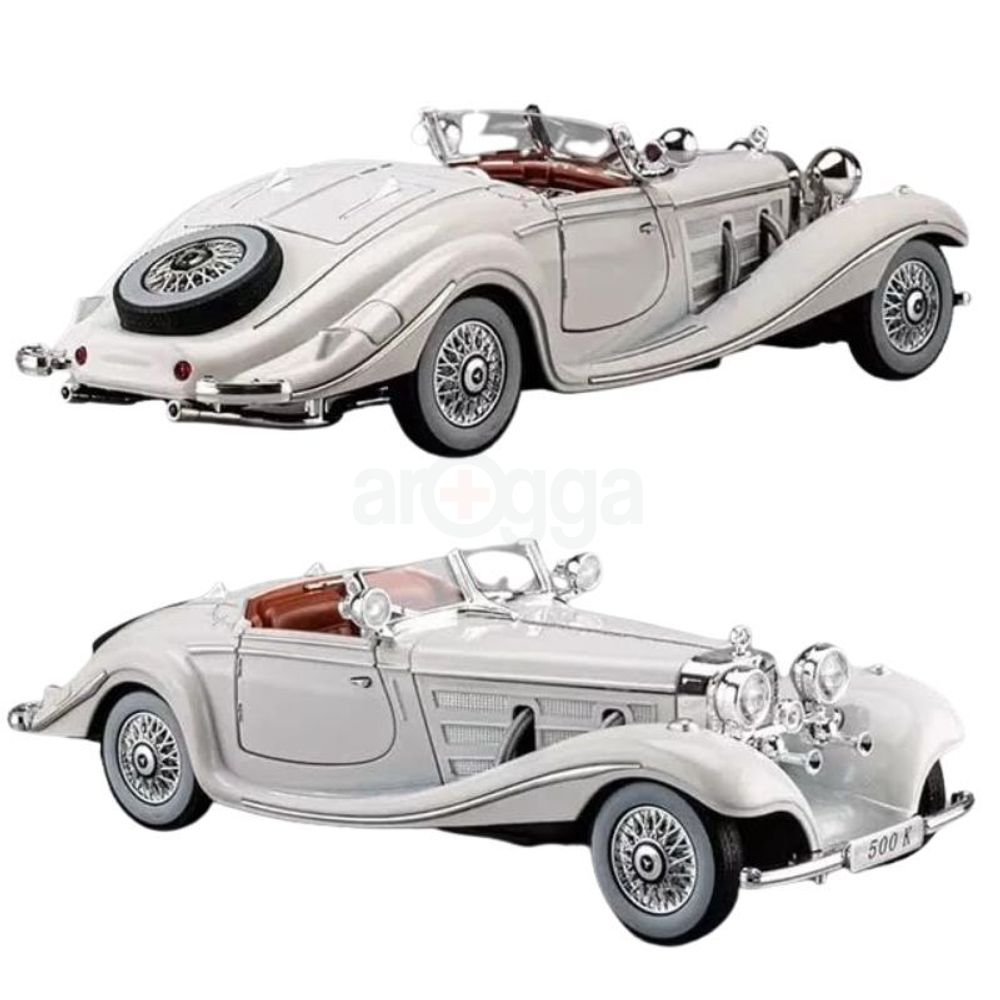 1:24 Jinlifang 1936 Mercedes-Benz 500K Retro Diecast with Sound, Light ...