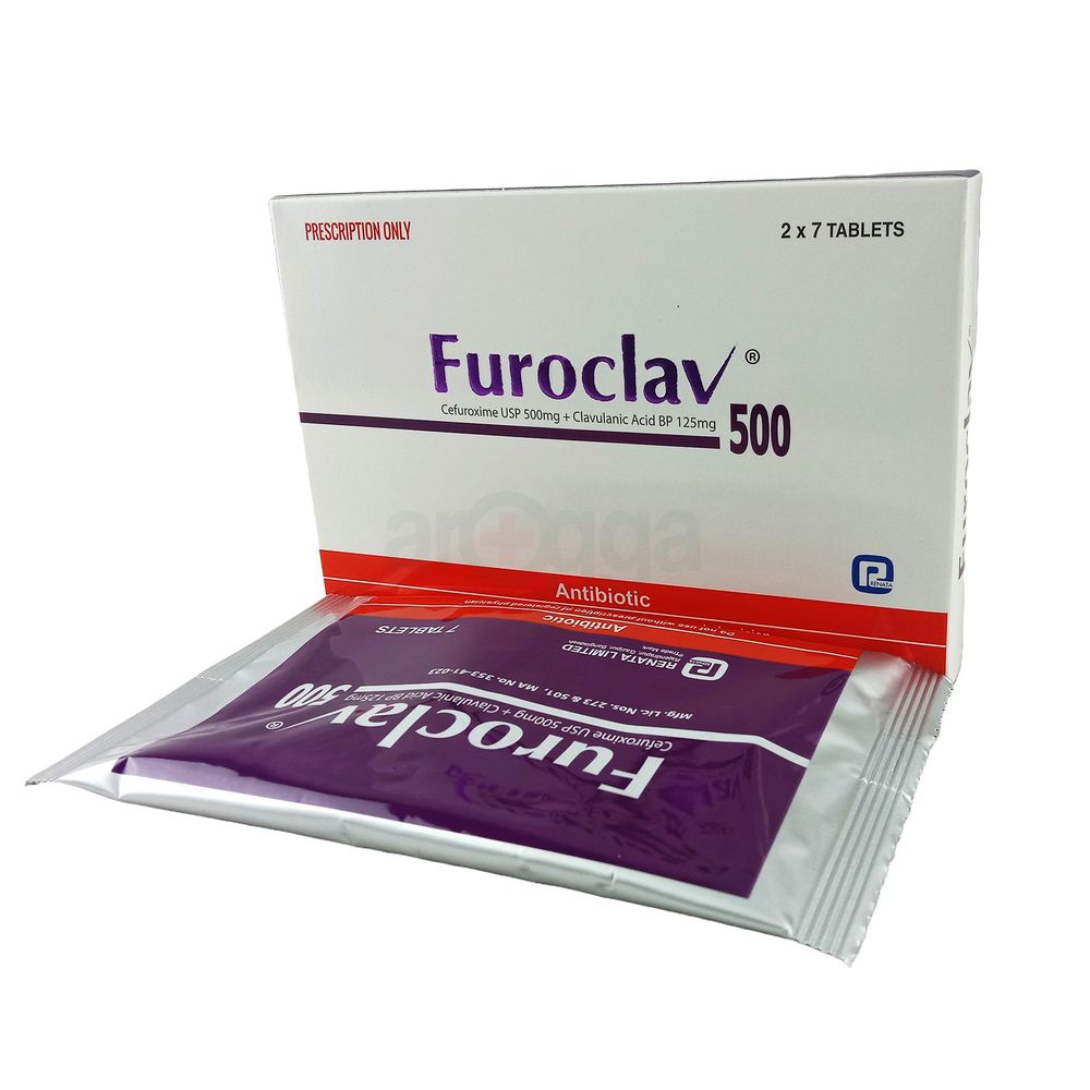 Furoclav 500mg+125mg Tablet - Arogga Online Pharmacy