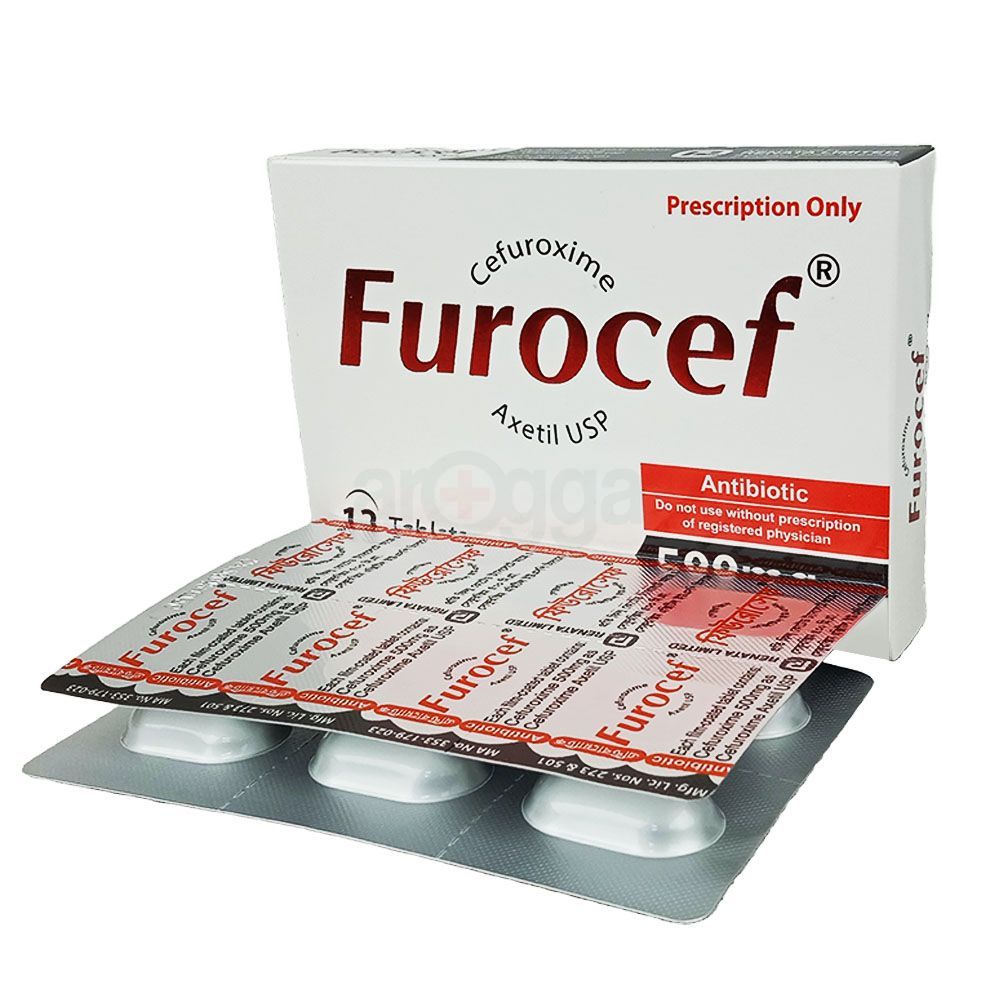 Furocef 500mg Tablet - Arogga Online Pharmacy