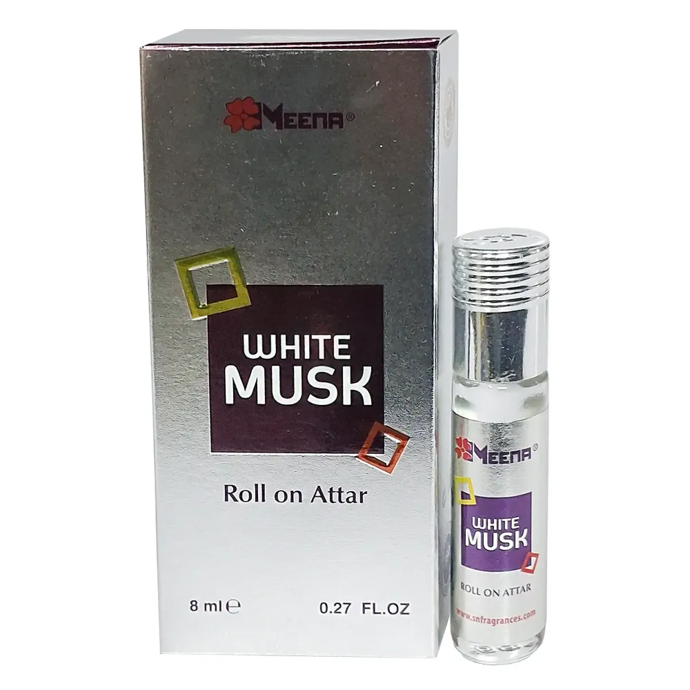 Meena White Musk Roll-On Attar 8ml – Long-Lasting price in Bangladesh ...
