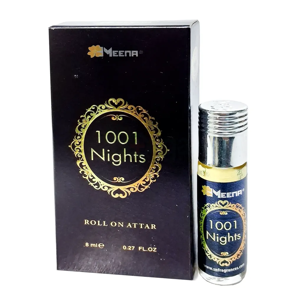 Meena 1001 Night Roll-On Attar 8ml – Long-Lasting - Arogga Beauty Store
