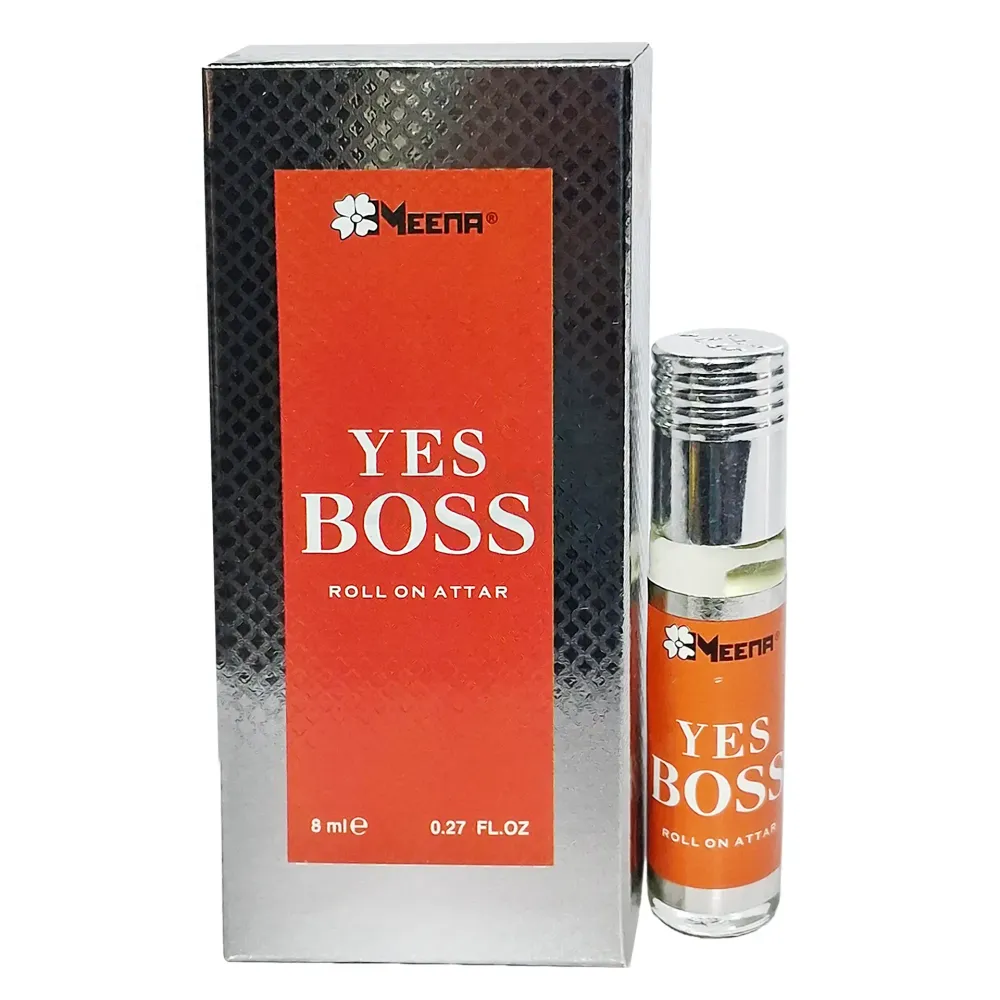 Meena Yes Boss Roll-On Attar 8ml – Long-Lasting - Arogga Beauty Store