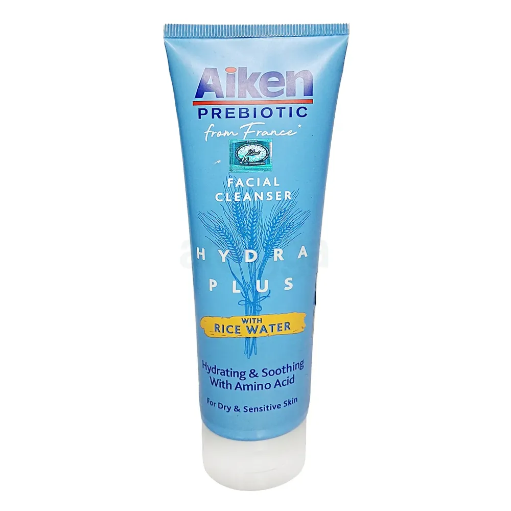 Aiken Prebiotic Hydra Plus Facial Cleanser with Rice Water – Hydrating ...