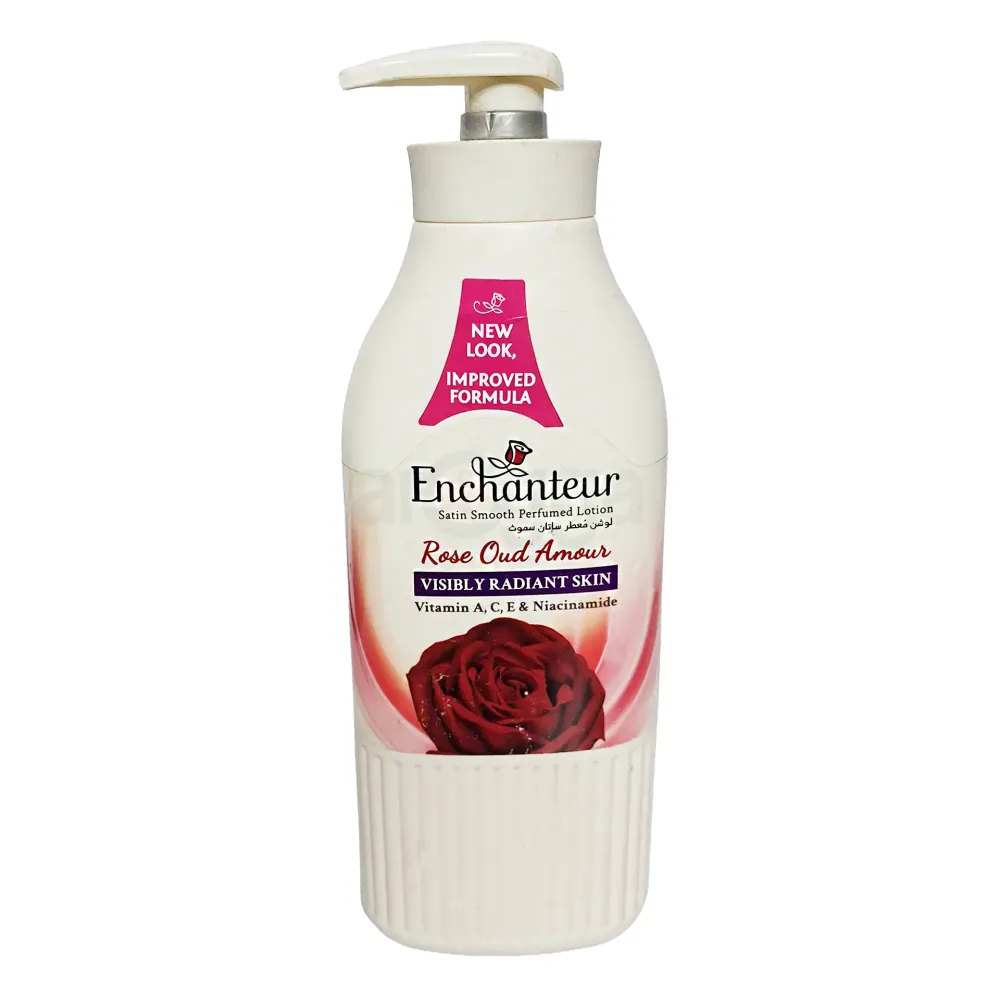 Enchanteur Rose Oud Amour Smooth Body Lotion with Vitamin A, C, E ...