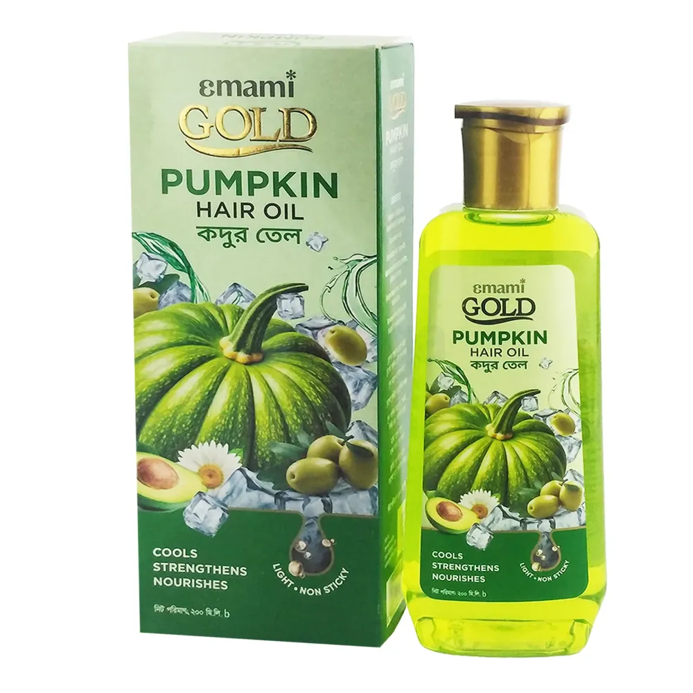 Emami Gold Pumpkin Hair Oil – 200ml (গোল্ড কদুর তেল) price in ...
