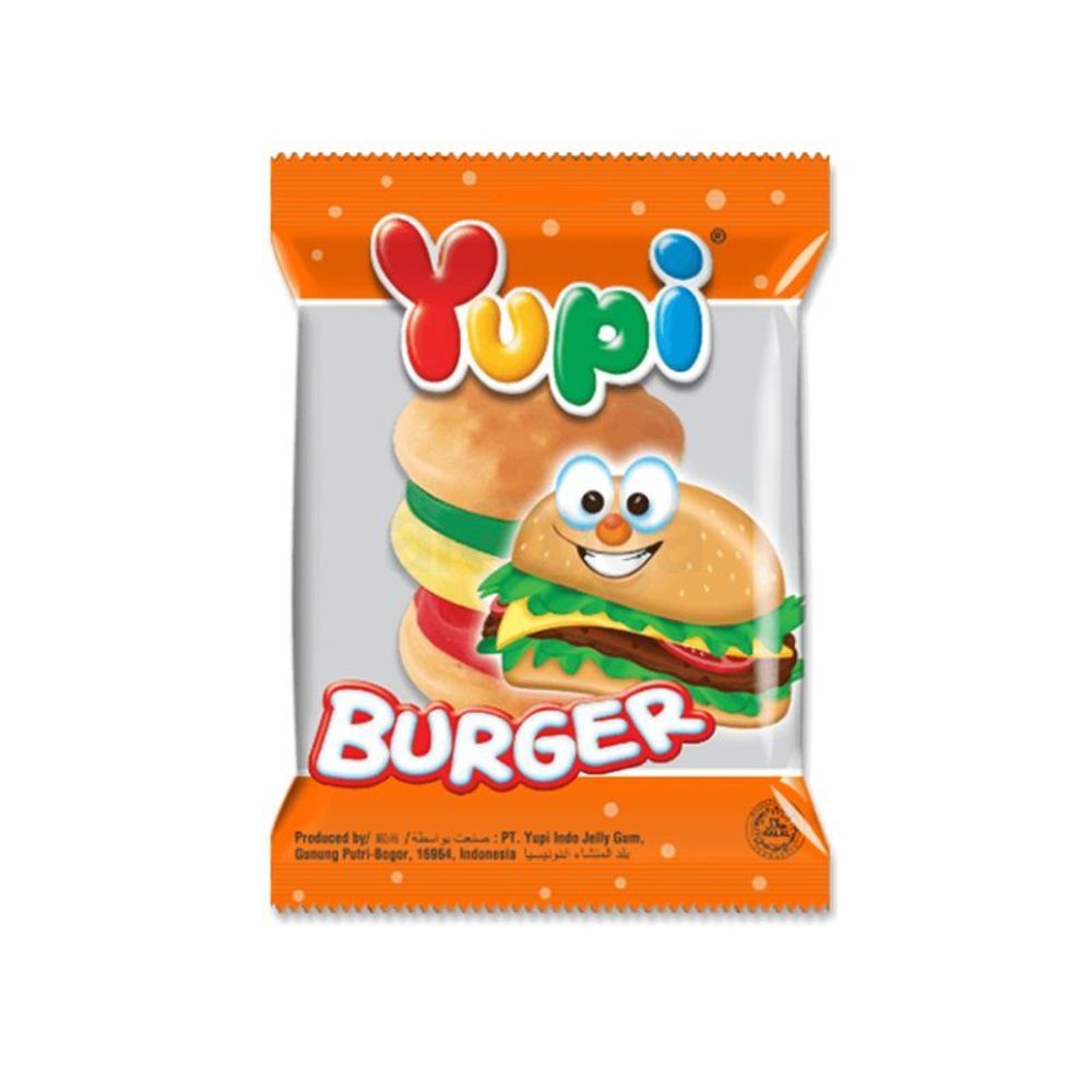 Yupi Mini Burger Gummy Candy Bottle 36pcs - Arogga Ltd