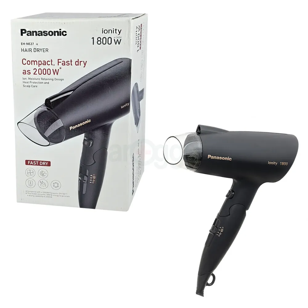Panasonic EH-NE27 Ionity Hair Dryer – 1800W Fast & Gentle Drying for ...