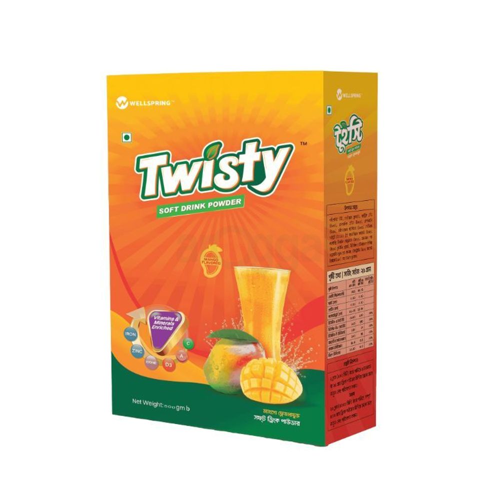Twisty Soft Drink Powder (Mango) 500g price in Bangladesh | Arogga