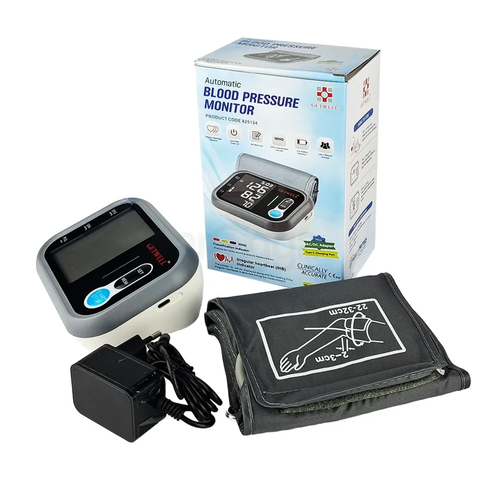 Getwell Digital Blood Pressure Monitor Set Automatic BP Machine Set ...
