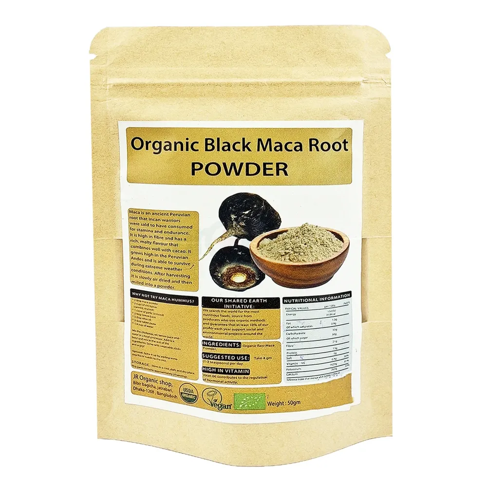 Organic Black Maca Root Powder – Natural Energy & Stamina Booster, Rich ...
