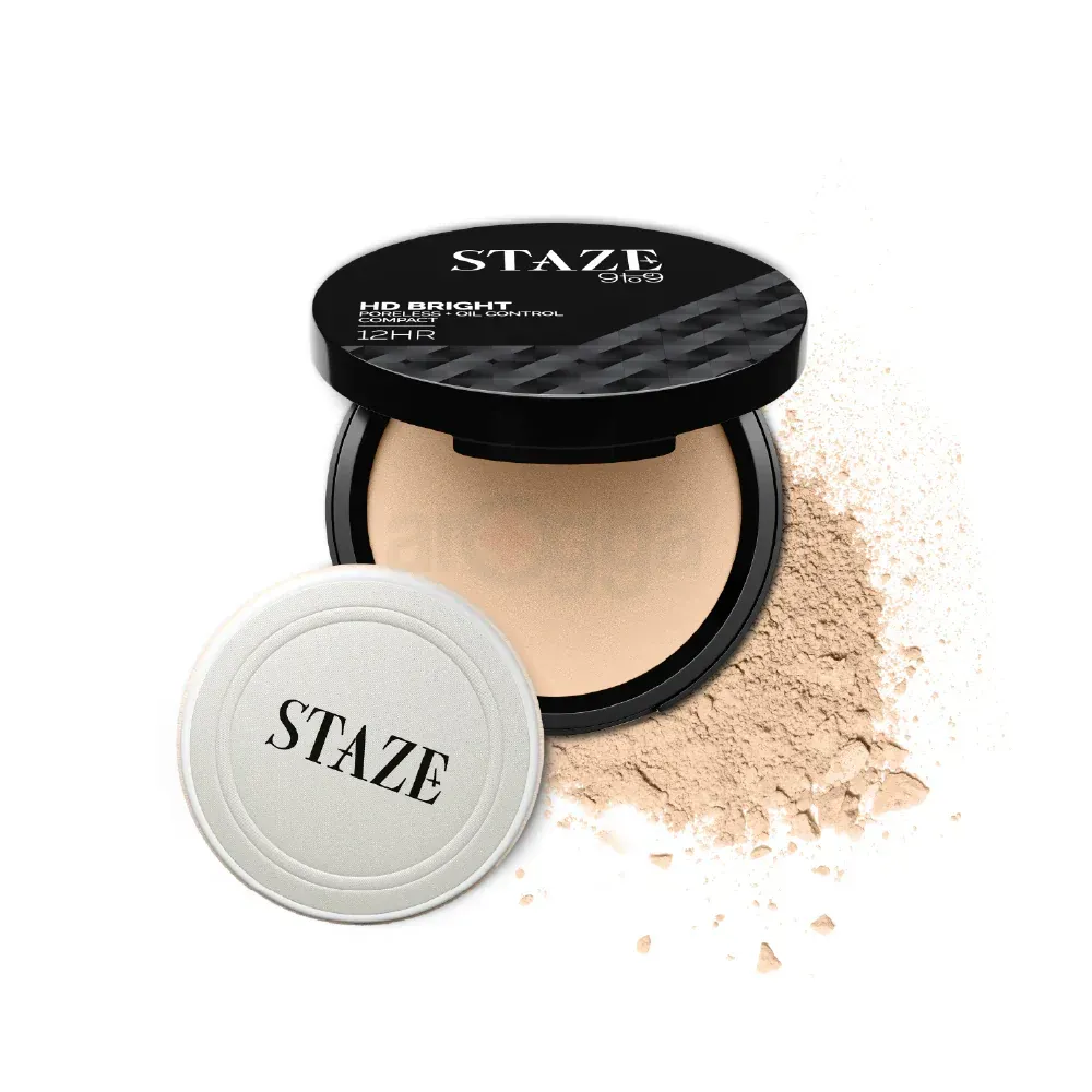 Staze 9To9 HD Bright Poreless + Oil Control 12Hrs Long Stay Compact ...