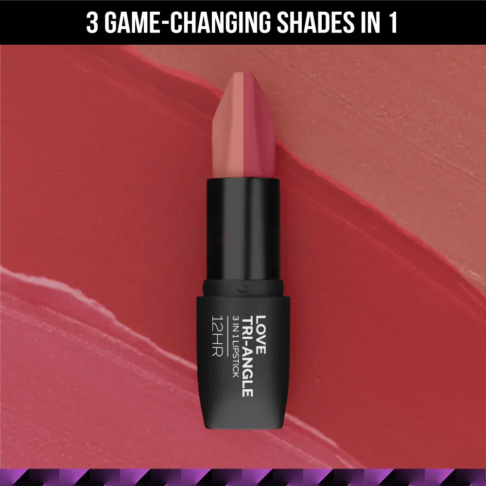 Staze 9To9 Love Tri-Angle 3 In 1 Lipstick - 03 Caramel Rose - Arogga ...
