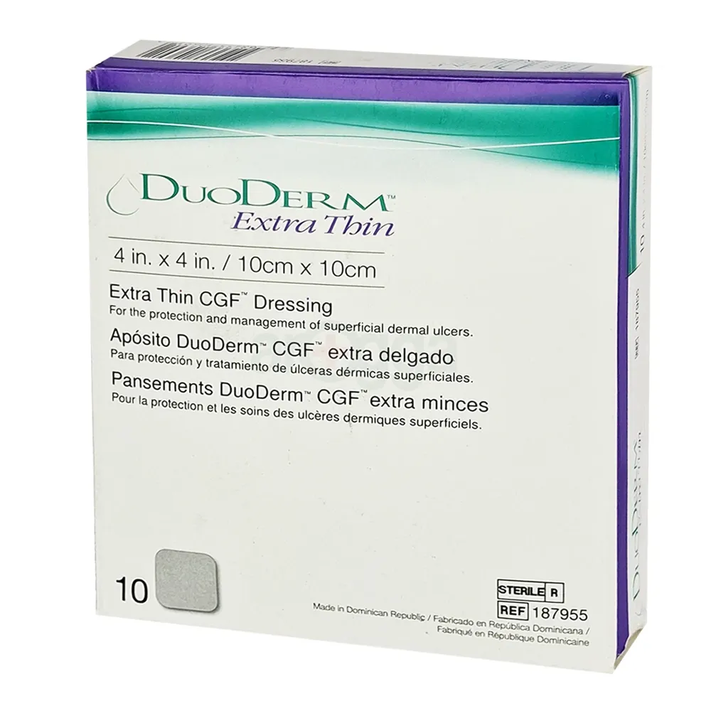 DuoDerm Extra Thin 4 in. X 4 in. / 10cm X 10cm Extra Thin CGF Dressing ...