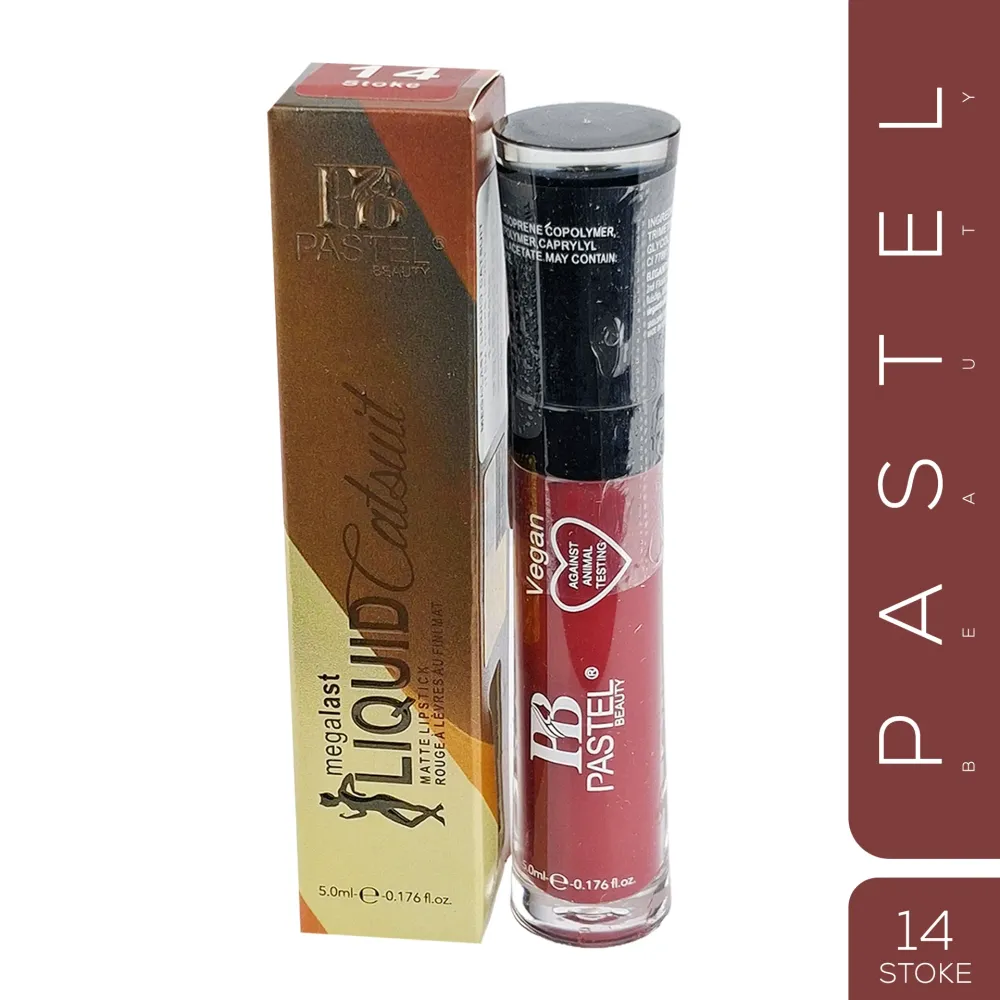 Pastel Beauty Megalast Liquid Catsuit Matte Lipstick – 14 Stoke, Bold ...