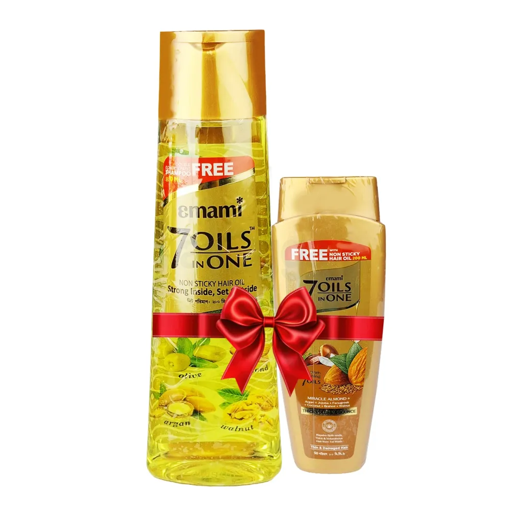 Buy 1 Emami 7 Oils in One Non Sticky Hair Oil 200ml Get 1 Emami 7 Oils ...