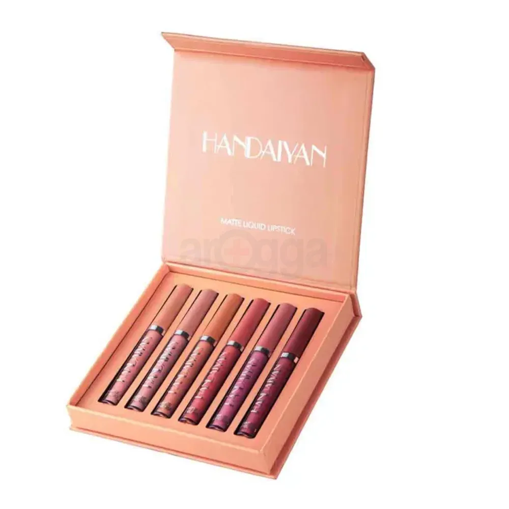 Handaiyan Matte Liquid Lipstick Set - A 6pcs - Arogga Beauty Store