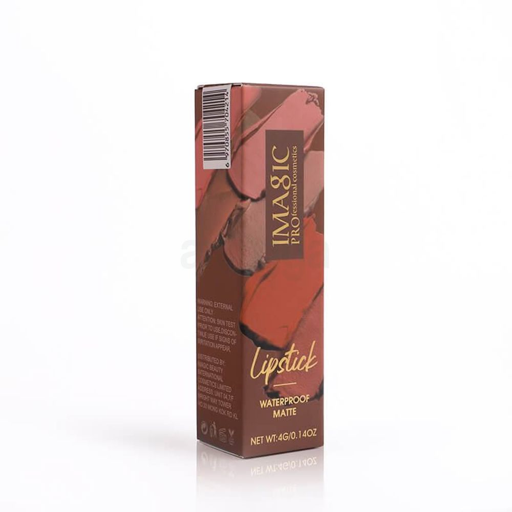 Imagic Professional Cosmetics Waterproof Matte Lipstick - 810 Chilli ...