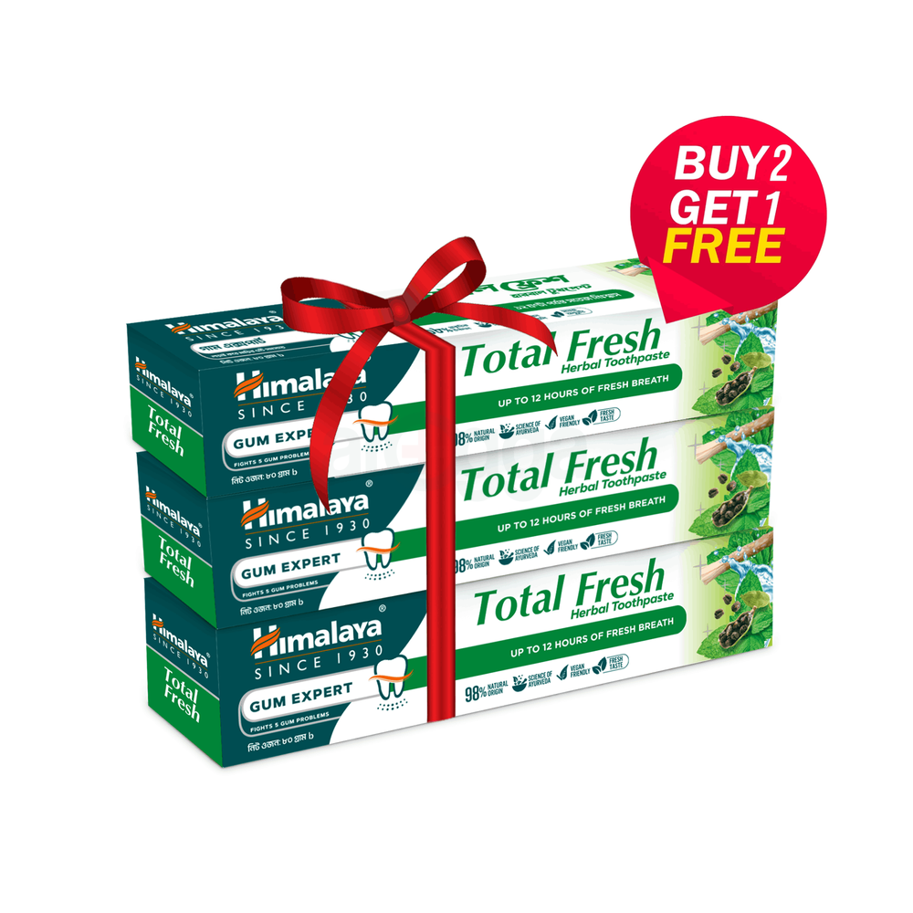 Buy 2 Himalaya Total Fresh Toothpaste 80g Get 1 Free price in ...