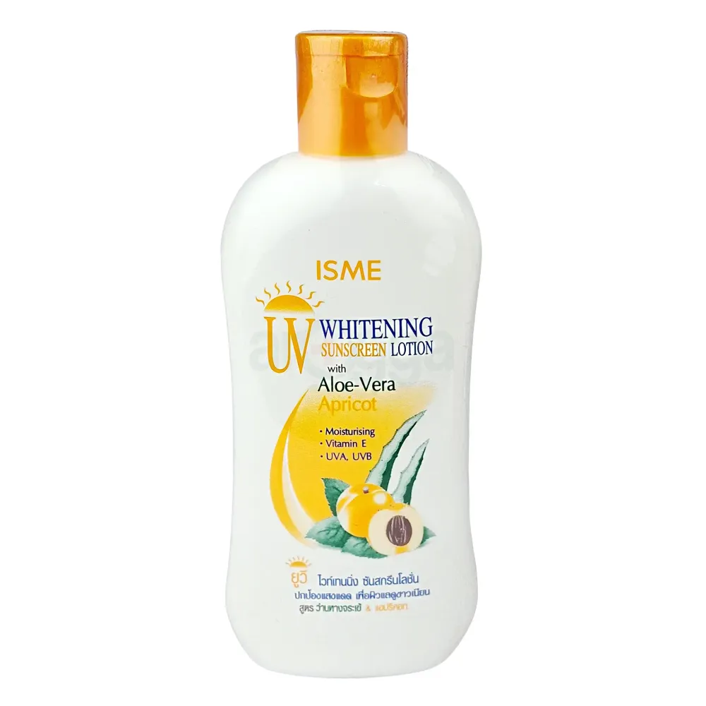 Isme UV Whitening Sunscreen Lotion with Aloe Vera & Apricot – 150ml ...