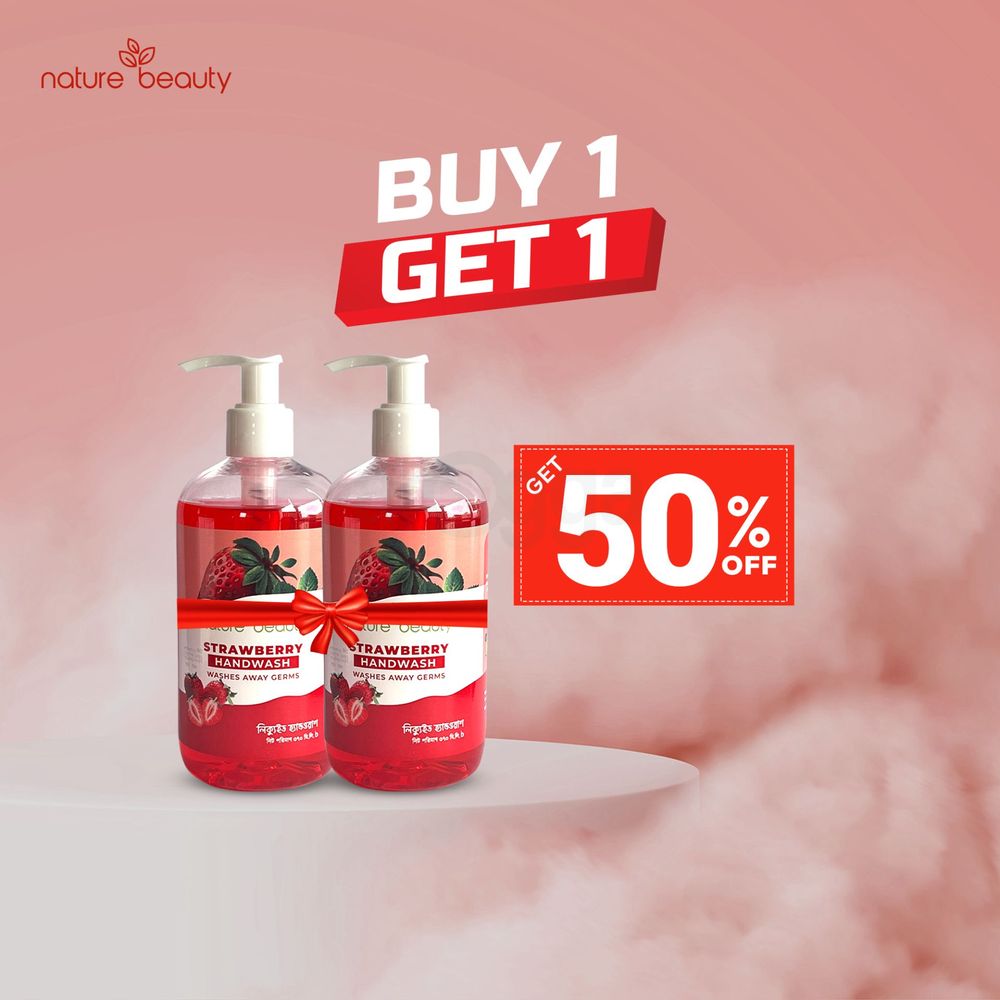 Buy 1 Nature Beauty Strawberry Hand Wash 370ml Gel 1 Free price in ...