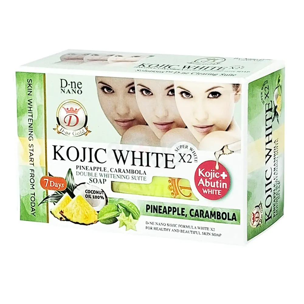 D-ne Gold Kojic White Pineapple Carambola Kojic + Arbutin White Soap ...