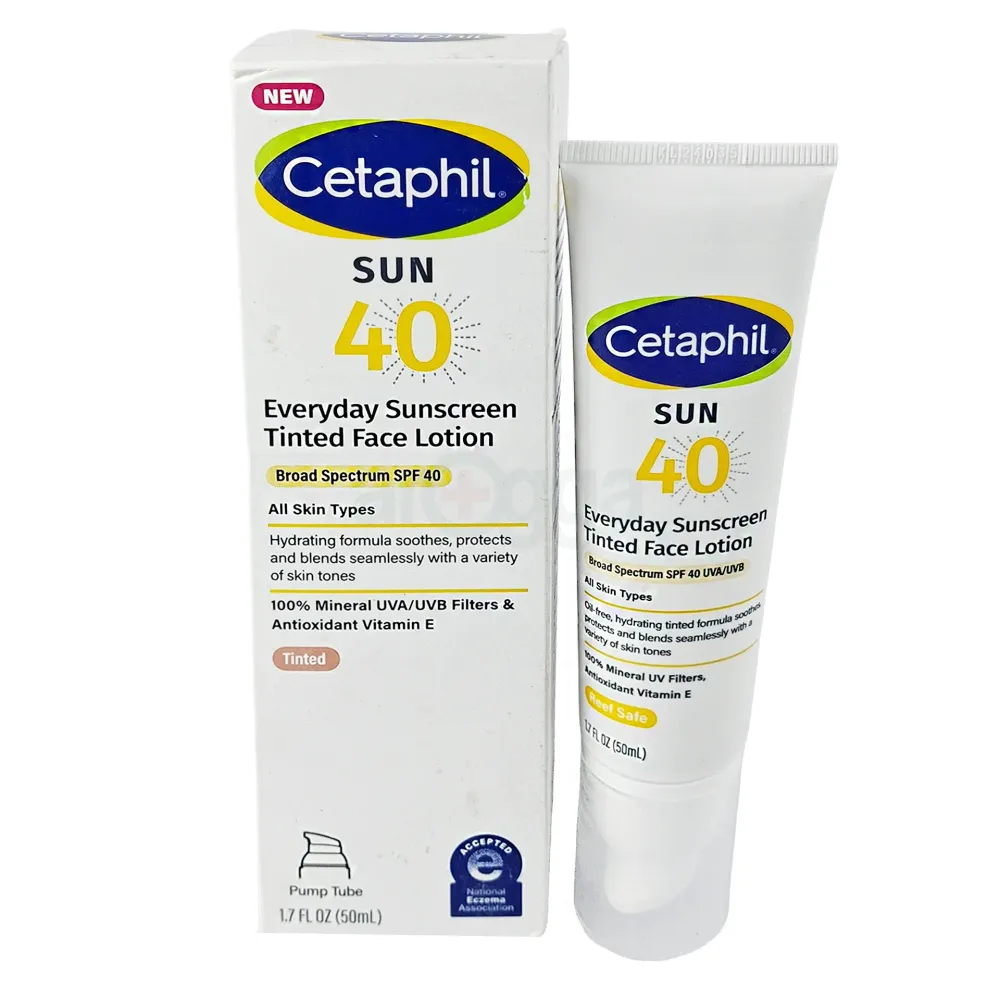 Cetaphil SPF 40 Everyday Sunscreen Tinted Face Lotion 50ml - Arogga ...