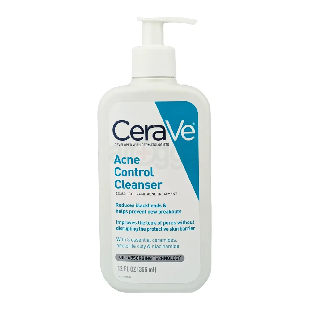Cerave Acne Control Cleanser with 2% Salicylic Acid Acne Treatment ...