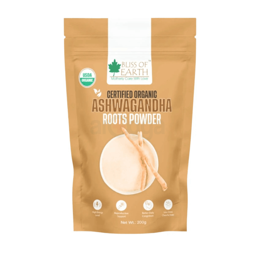 Bliss of Earth Organic Ashwagandha Powder 200g price in Bangladesh | Arogga