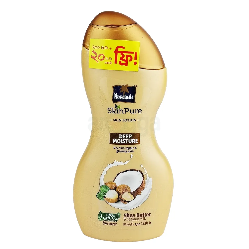 Parachute SkinPure Deep Moisture Body Lotion with Shea Butter & Coconut ...