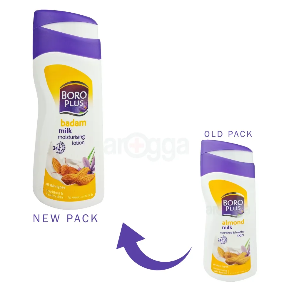 Boro Plus Badam Milk Body Lotion 200ml – Nourishes & Keeps Skin Healthy ...