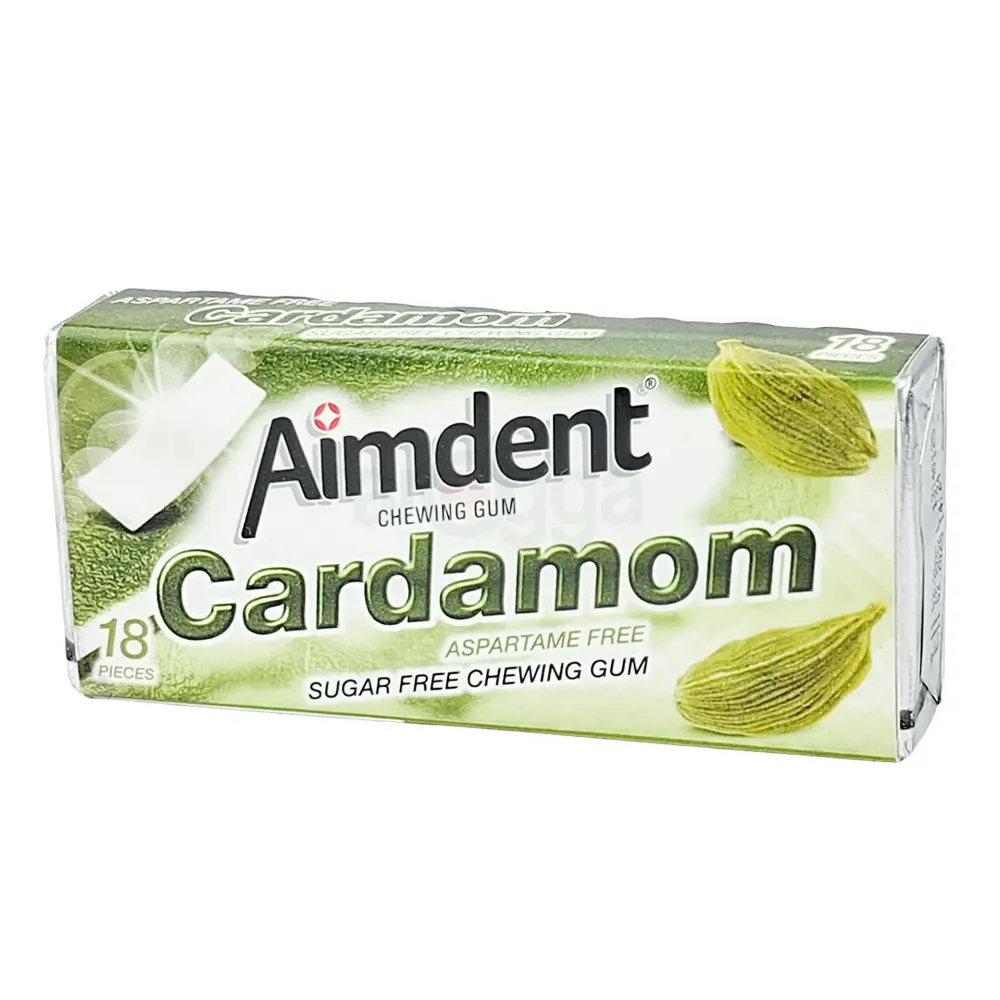 Aimdent Sugar Free Chewing Gum Cardamom Flavor 18 Pieces 31g - Arogga Ltd