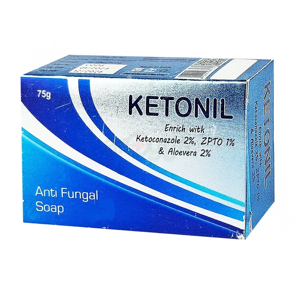 Ketonil Anti-Fungal Soap 75g – Ketoconazole, ZPTO & Aloe Vera price in ...
