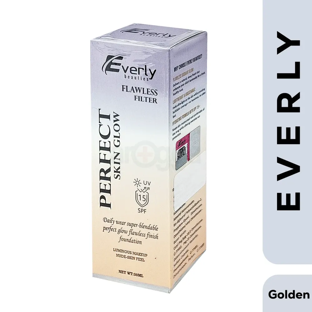 Everly Beauties Perfect Skin Glow Foundation SPF 15 Golden 30ml price ...