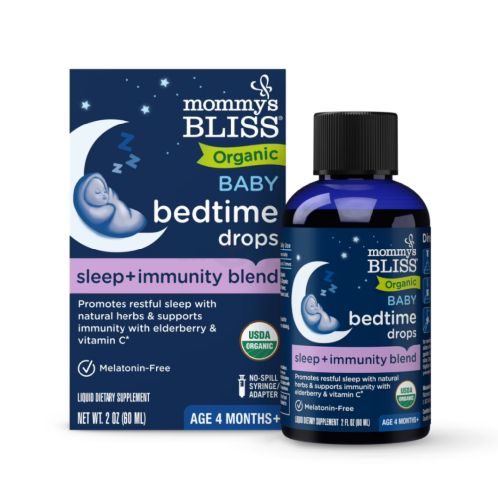 Mommy's Bliss Organic Baby Bedtime Drops Sleep + Immunity Blend - 60ml - Arogga Online Pharmacy