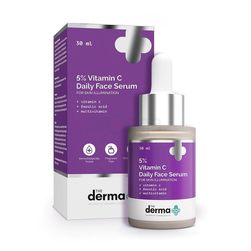 The Derma Co 5% Vitamin C Face Serum for Skin Illumination 30ml price ...