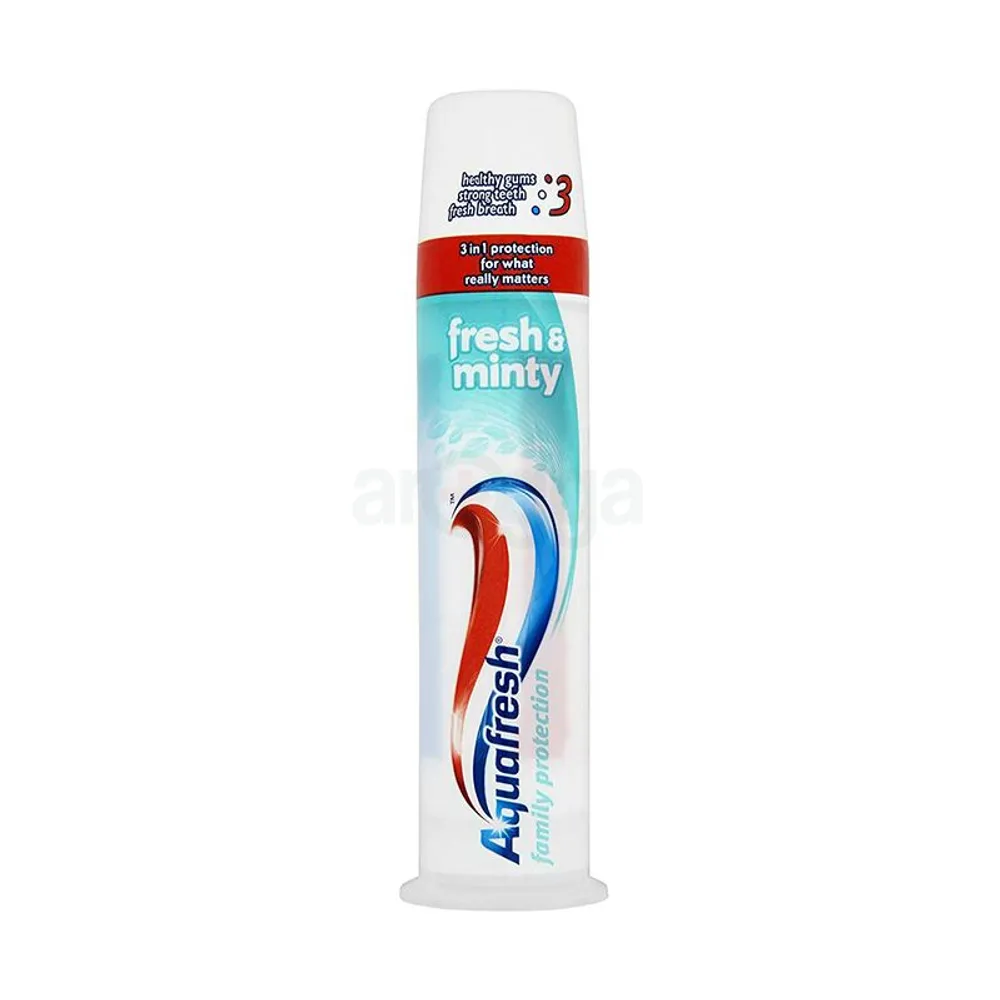 Aquafresh Fresh & Minty 3 in 1 Family Protection Fluoride Toothpaste ...